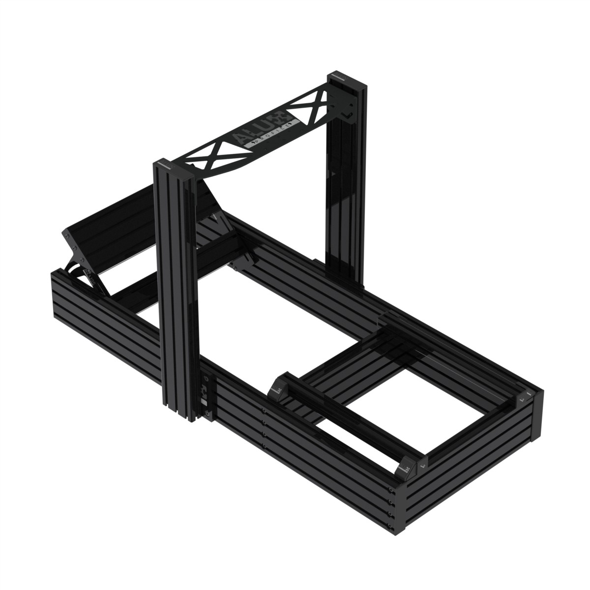 Sim Racing Rig 40160 black profiles | Aluxprofile.com